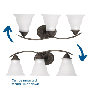 Progress Lighting Trinity Collection 3-Light Antique Bronze Etched ...