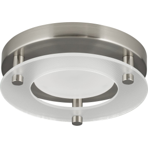 Progress Lighting 5.5 in. Flush Mount Collection 10.5-Watt Brushed ...