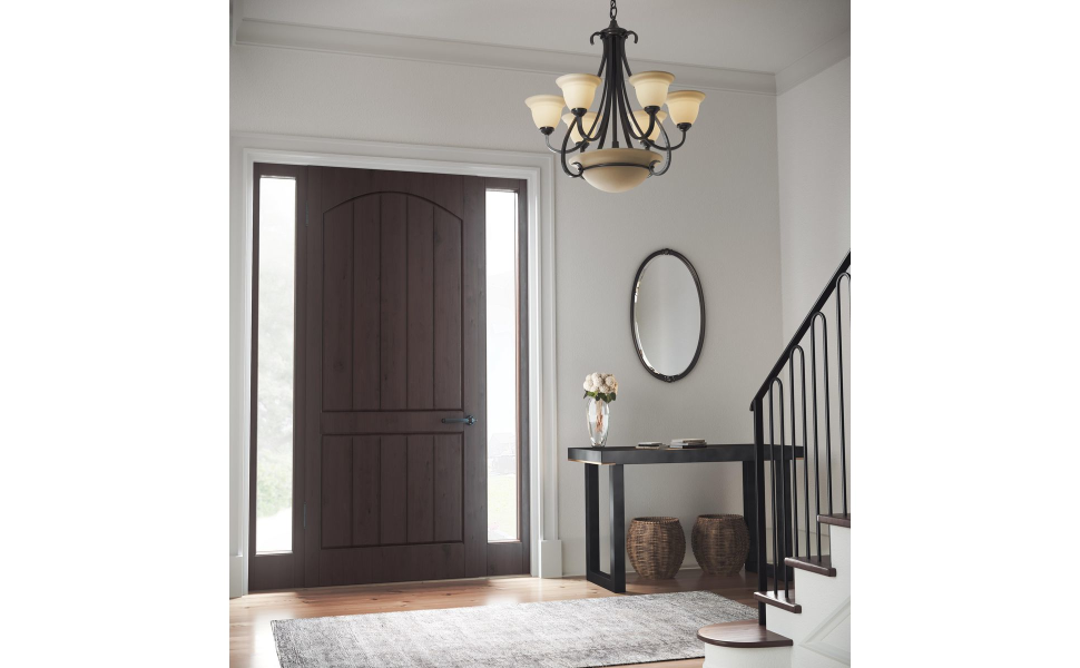 Progress Lighting Torino Collection 6-Light Forged Bronze Tea-Stained ...