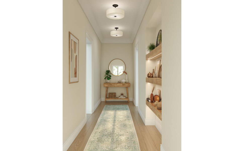 Progress Lighting Inspire Collection 18 in. Graphite 3-Light ...