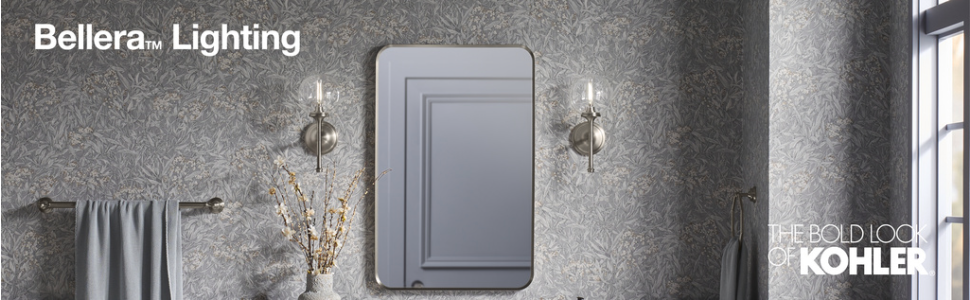 KOHLER Bellera 1 Light Matte Black Indoor Wall Sconce with Globular ...