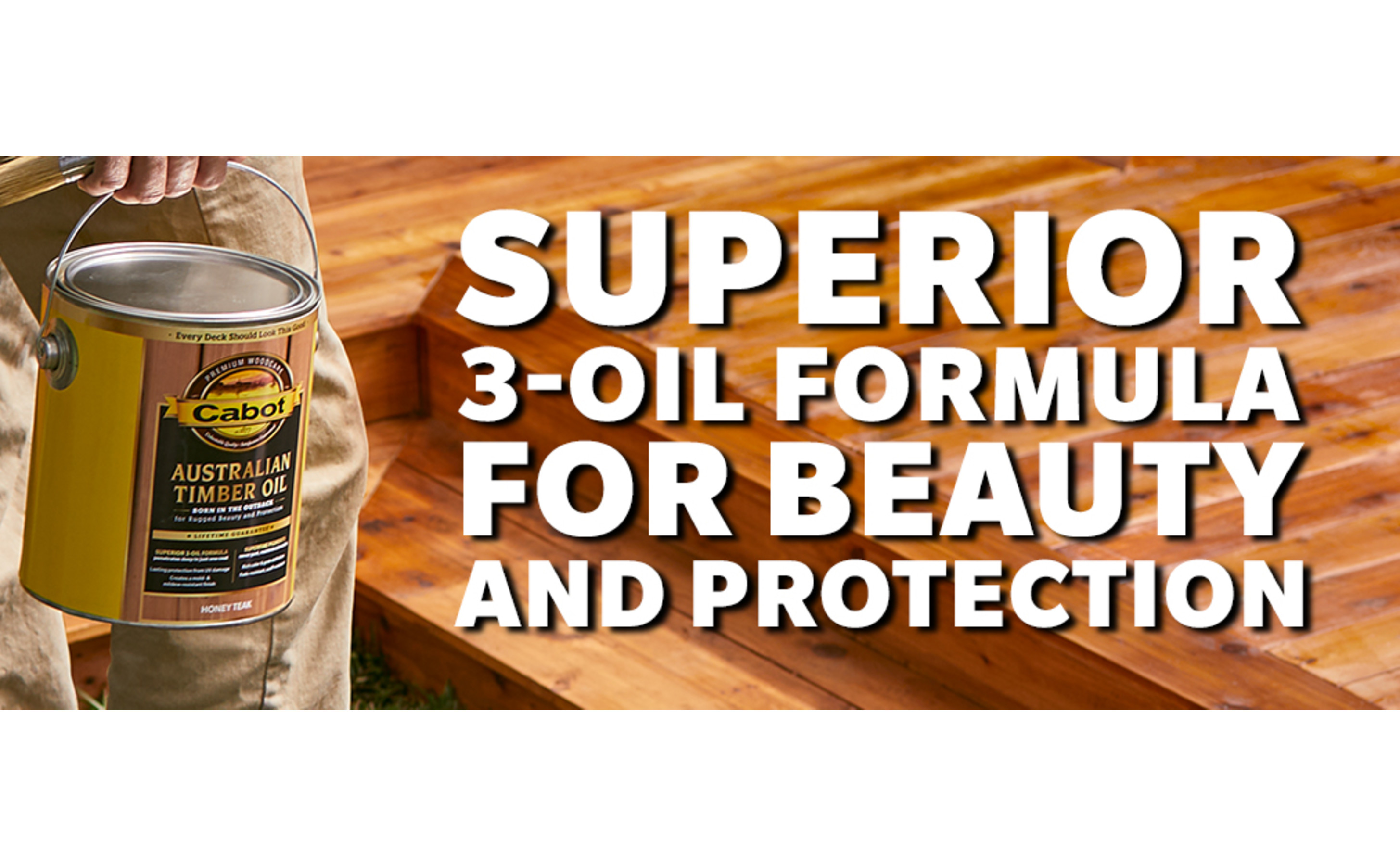 Cabot Australian Timber Oil Transparent Honey Teak Oil-Based Australian ...