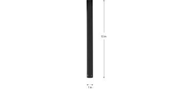 Progress Lighting 72 in. Black Accessory Ceiling Fan Downrod P2609-31 ...
