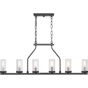 Progress Lighting Hartwell 34 in. 6-Light Graphite Farmhouse Island ...