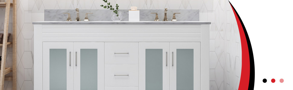 Noble House Halston 60 in. W x 22 in. D Bath Vanity Cabinet Only in ...