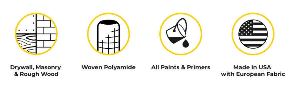 Paint Roller Covers Colossus 1\" Nap Cover - Woven Polyamide High ...