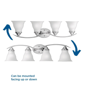 Progress Lighting Trinity Collection 33-1/4 in. 4-Light Polished Chrome ...