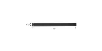 Progress Lighting 48 in. Blistered Iron Ceiling Fan Downrod P2607-171 ...