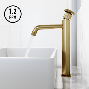 VIGO Cass Single Handle Single-Hole Bathroom Vessel Faucet in Matte ...