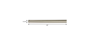 Progress Lighting AirPro 48 in. Antique Nickel Extension Downrod P2607 ...