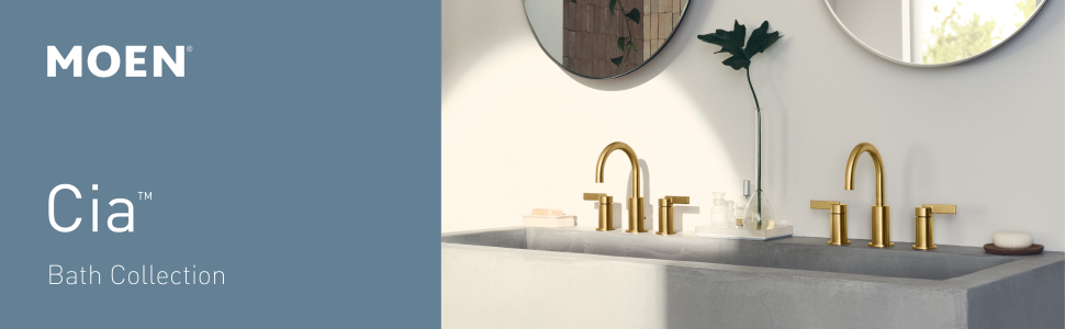 MOEN Cia Motionsense Wave Touchless Single-Hole Bathroom Faucet in ...