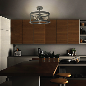 Feit Electric Katalyst 15 in. 3-Light Matte Black Color Choice ...