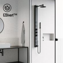 VIGO Bowery 58 in. H x 4 in. W 4-Jet Shower Panel System with Round ...