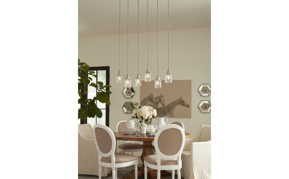 Progress Lighting Calhoun Collection 1-Light Brushed Nickel Pendant ...