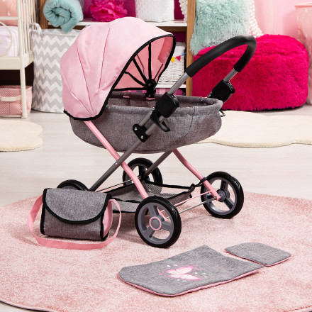 Double Dolls Pram HTI Babyboo 4 In 1 My First Pram | Jungle Print ...