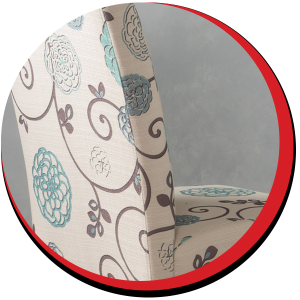 Noble House Pertica White and Blue Floral Fabric Dining Chairs (Set of ...