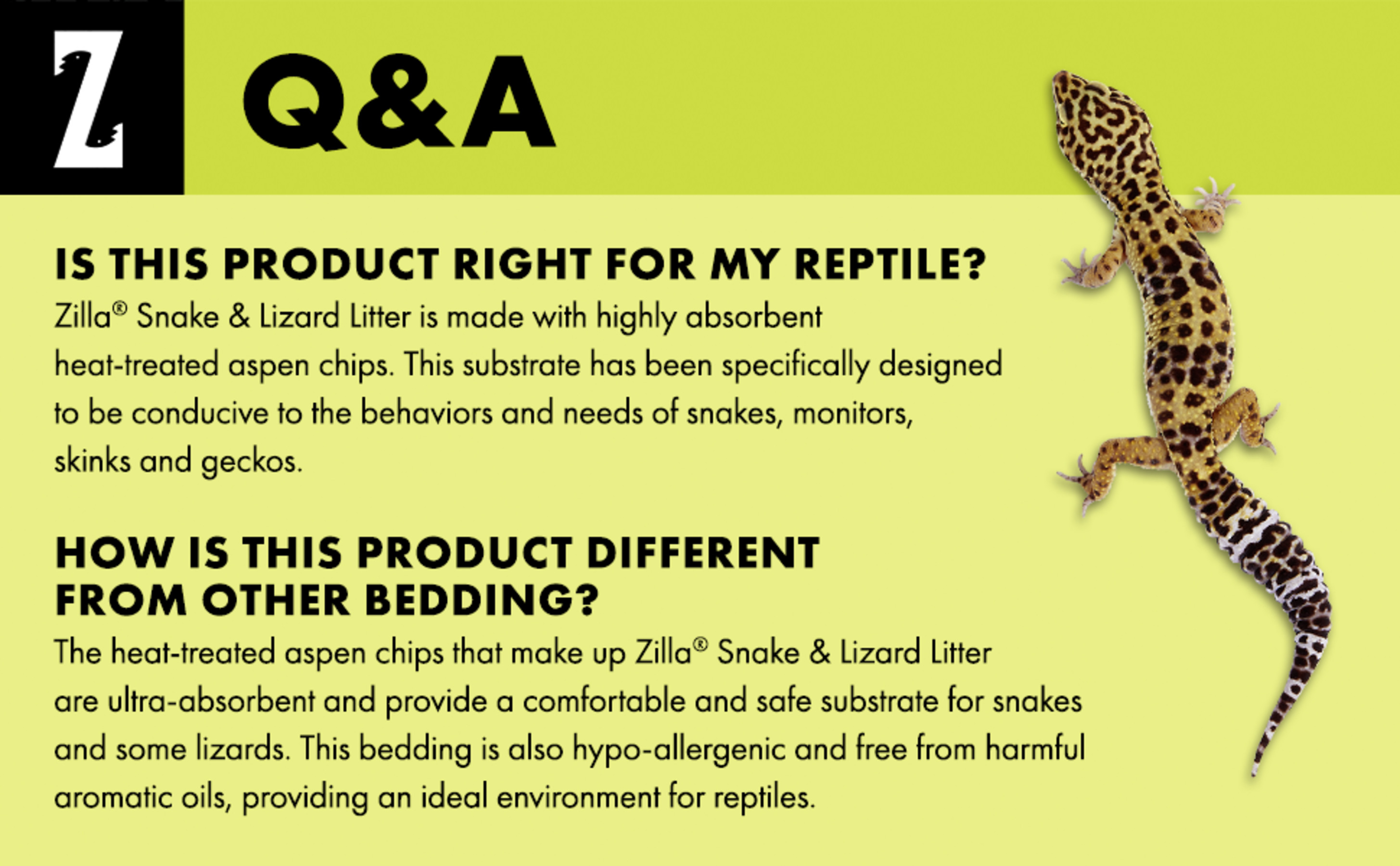 Zilla Aspen Lizard Litter, 24 quarts | Petco