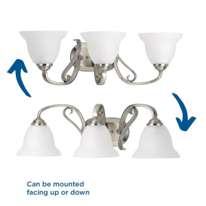 Progress Lighting Torino Collection 25 in. 3-Light Brushed Nickel ...
