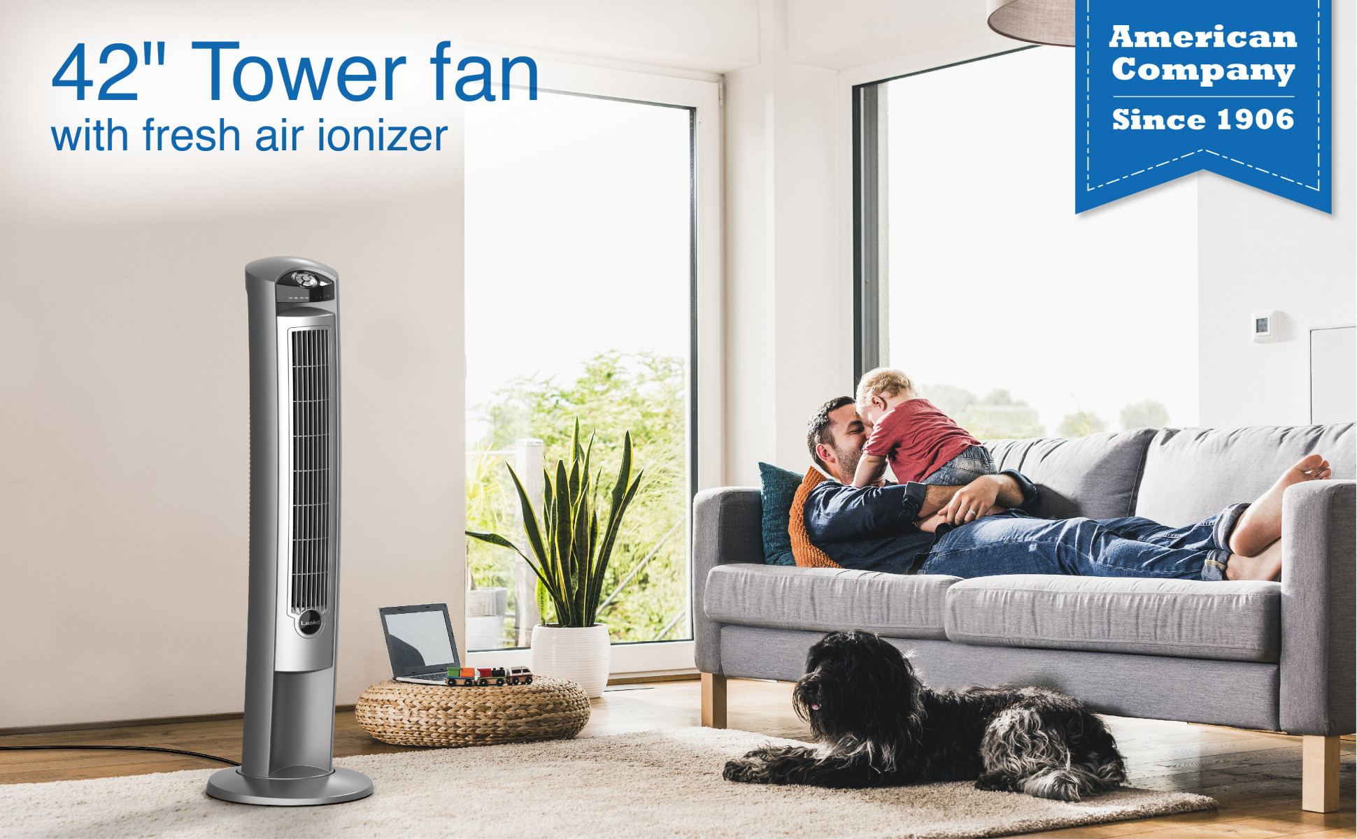Lasko wind curve fan with fresh air ionizer store