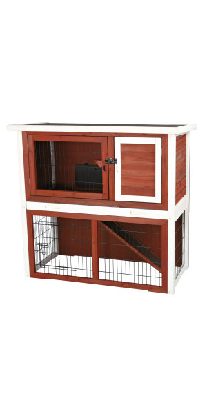TRIXIE Natura Rabbit Hutch with Dual Levels & Secure Run