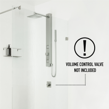 VIGO Orchid 39 in. H x 4 in. W 2-Jet Shower Panel System with ...