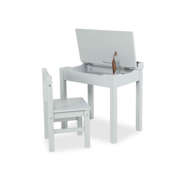 Melissa Doug Kids Furniture Wooden Lift Top Desk Chair Gray Grey Walmart