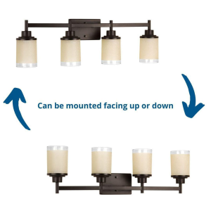 Progress Lighting Alexa Collection 31 in. 4-Light Antique Bronze Etched ...