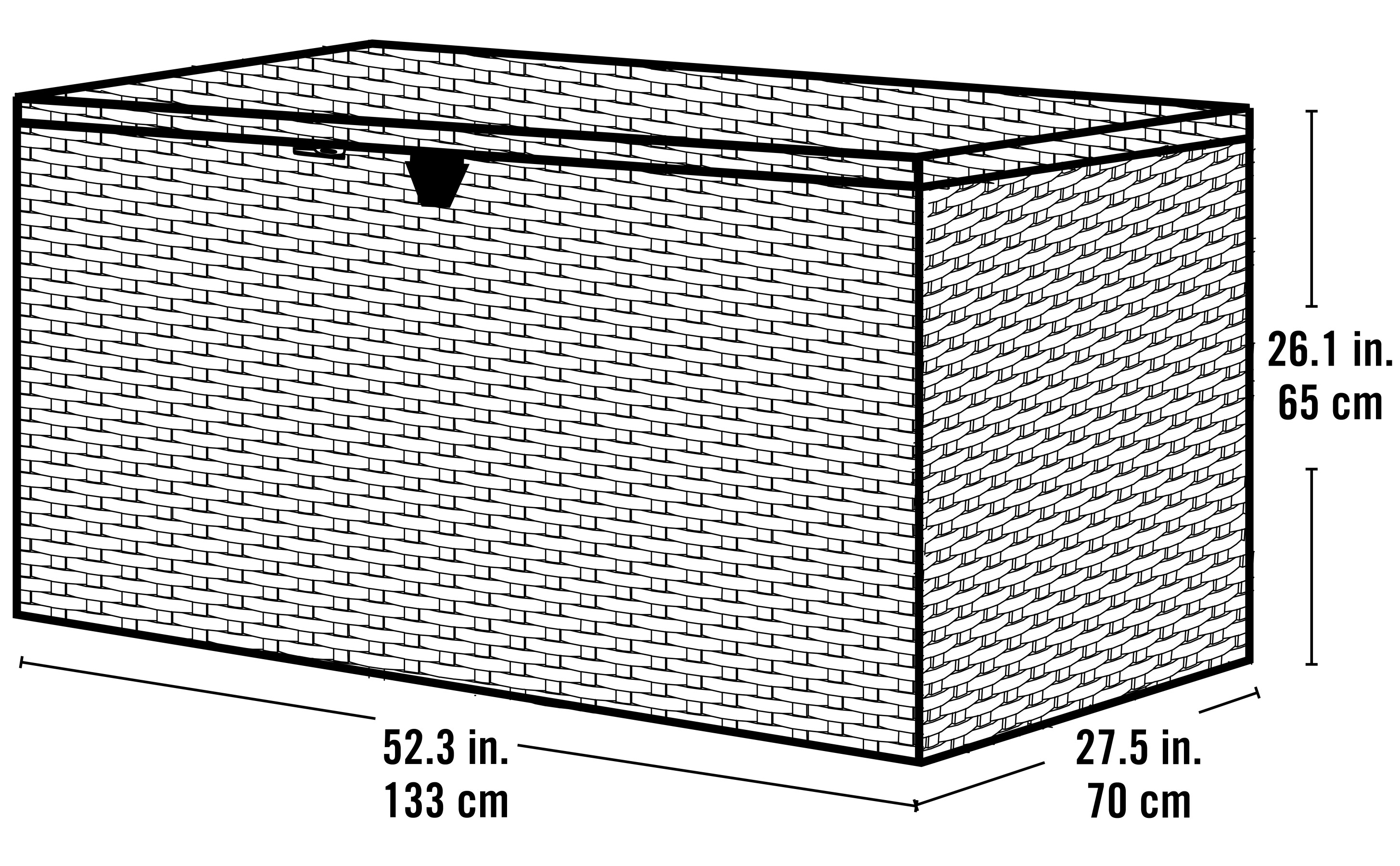 Spacemaker Steel Deck Box 134 Gallon | Arrow – Delightful Yard