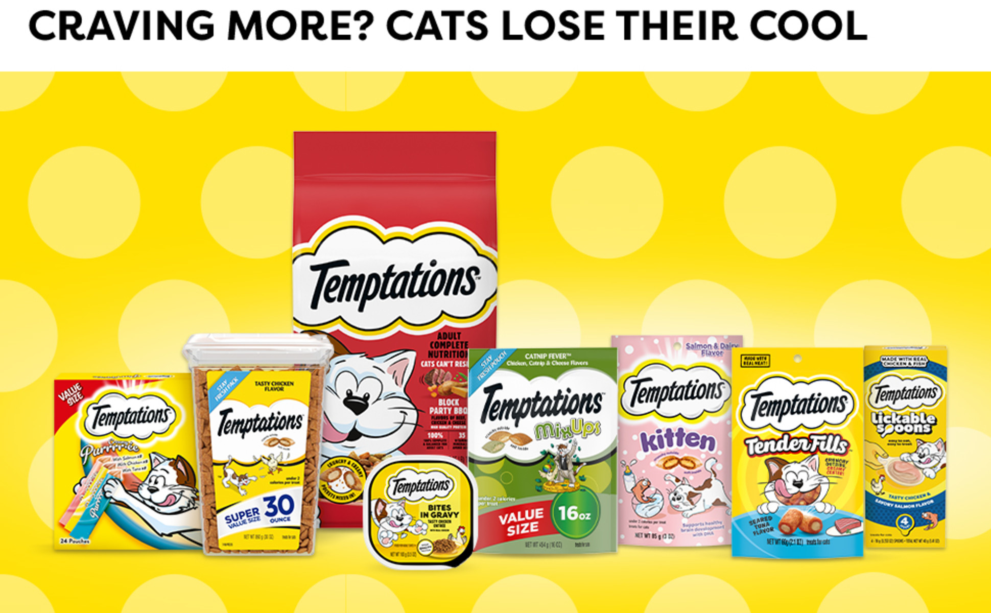 Temptations Indoor Care Chicken Flavor Crunchy and Soft Cat Treats, 2.1 ...