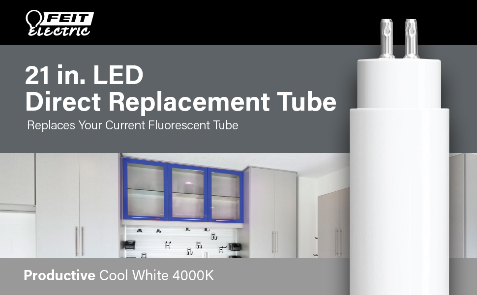 Feit Electric 12-Watt 21 in. T5 G5 Type A Plug and Play Linear LED Tube ...