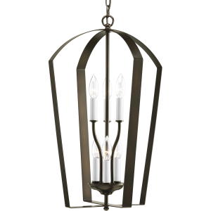 Progress Lighting Gather Collection 6-Light Antique Bronze Foyer ...