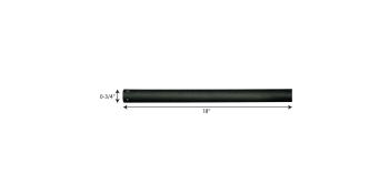 Progress Lighting AirPro 18 in. Forged Black Ceiling Fan Extension ...