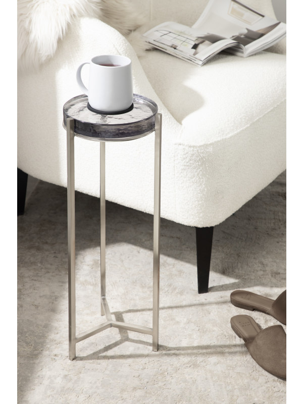Silver drink table store