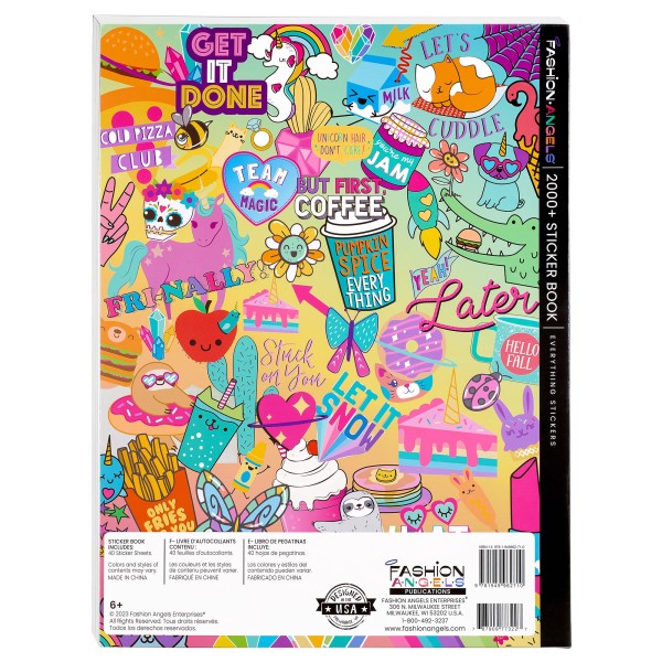 Kids Craft Stickers And Posters Fashion Angels Sticker Collage Poster ...