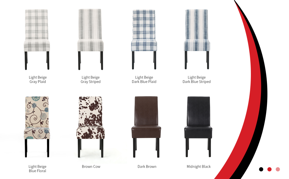 Noble House Pertica White and Blue Floral Fabric Dining Chairs (Set of ...