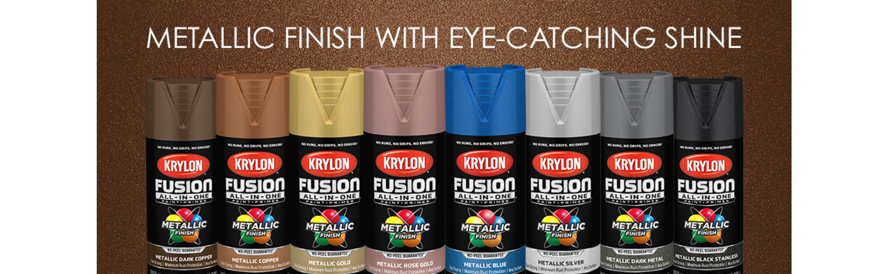 Krylon Fusion All-In-One Metallic Black Stainless Steel Paint+Primer Spray Paint 12 oz Mfr ...