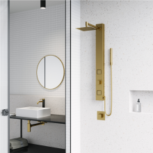 VIGO Orchid 39 in. H x 4 in. W 2-Jet Shower Panel System with Square ...