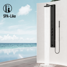 VIGO Bowery 59 in. H x 6 in. W 4-Jet Shower Panel System with Round ...