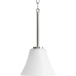 Progress Lighting Bravo Collection 1-Light Brushed Nickel Mini Pendant ...