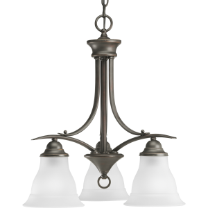 Progress Lighting Trinity Collection 3-Light Antique Bronze Etched ...