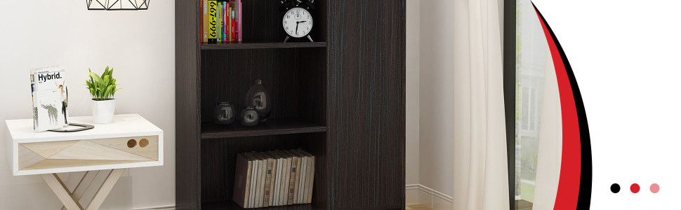 Noble House Amelia 64.80 in. Grey Wood 10-Shelf Standard Bookcase 13245 ...