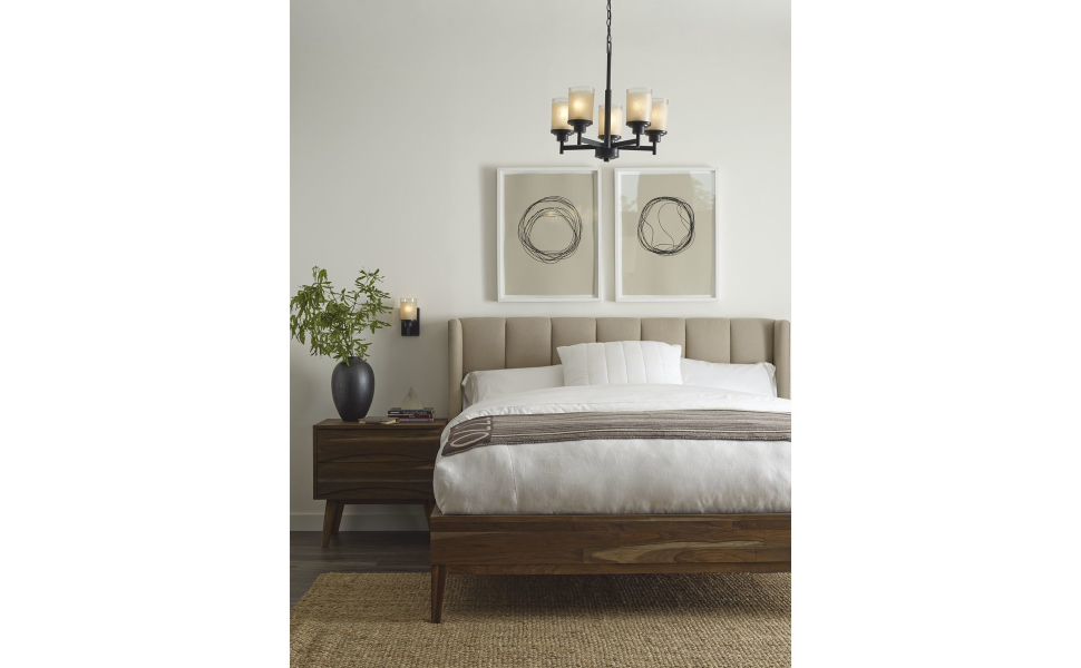 Progress Lighting Alexa Collection 5-Light Antique Bronze Etched Umber ...