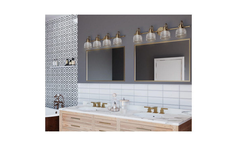 Progress Lighting Archie Collection 35-1/2 in. 4-Light Gold Vintage ...