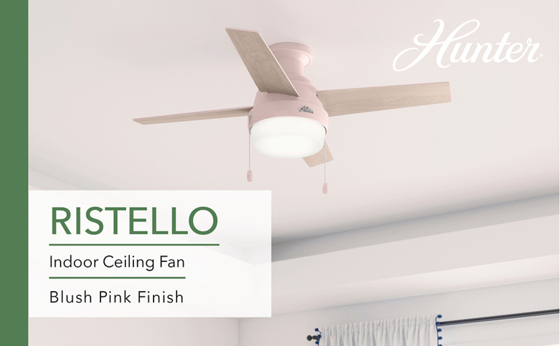 Pink Ceiling Fan Hunter