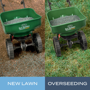 Scotts Turf Builder 5.6 lbs. Grass Seed Kentucky Bluegrass Mix with Fertilizer and Soil Improver ...