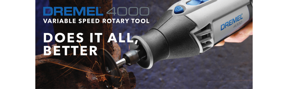 Dremel 4000 Series 1.6 Amp Variable Speed Corded Rotary Tool Kit with ...