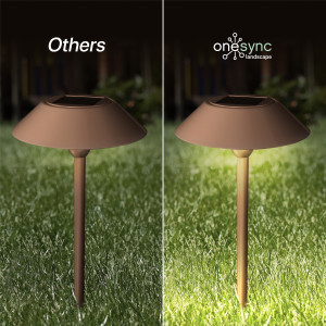 Feit Electric OneSync Landscape 40 Lumens Bronze Solar Integrated LED Outdoor Path Light with ...