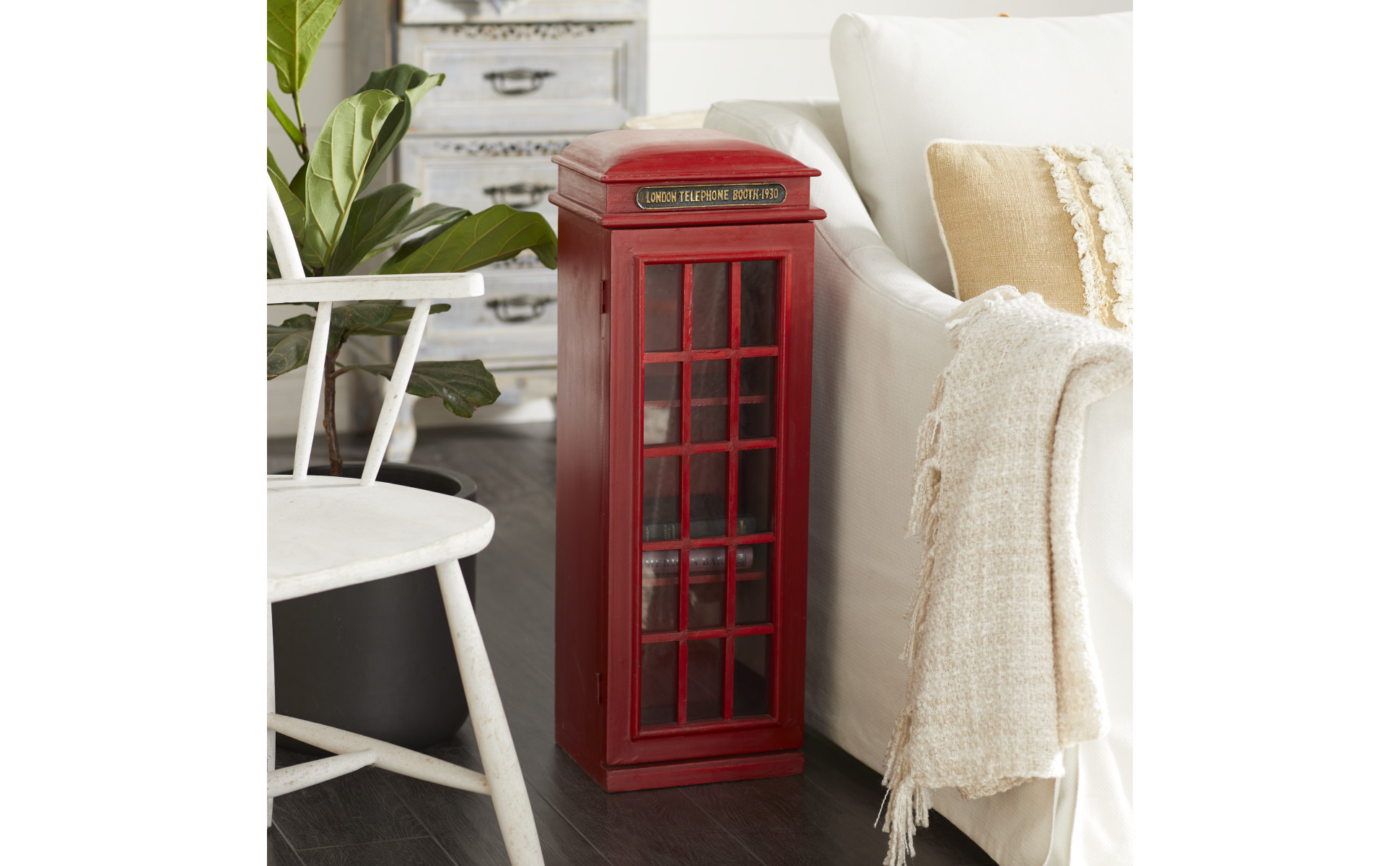 Phone booth bookcase store