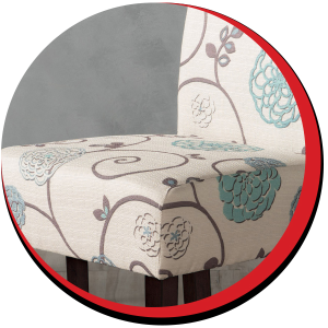 Noble House Pertica White and Blue Floral Fabric Dining Chairs (Set of ...