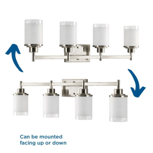 Progress Lighting Alexa Collection 31 in. 4-Light Brushed Nickel Etched ...